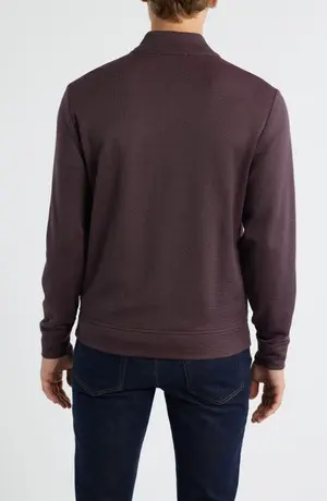 Robert Barakett Quarter Zip Piqué Pullover