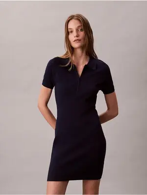 Calvin Klein Tech Knit Polo Dress