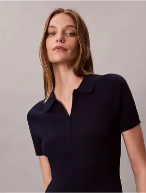 Calvin Klein Tech Knit Polo Dress