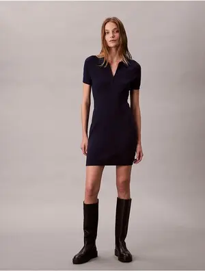 Calvin Klein Tech Knit Polo Dress