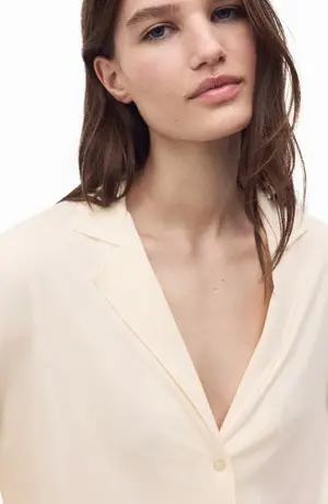 Mango Long-sleeve Cotton Pajama Shirt