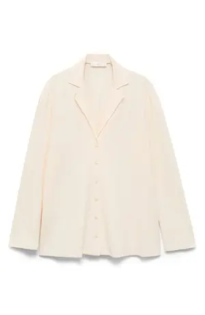 Mango Long-sleeve Cotton Pajama Shirt