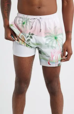 MAVRANS Palm Beach Printed Swim Shorts