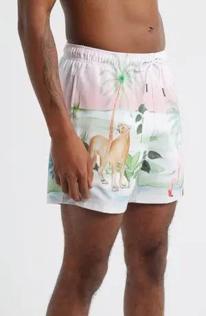 MAVRANS Palm Beach Printed Swim Shorts
