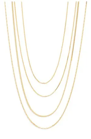 Nordstrom Demi Fine Layered Chain Necklace - 14k Gold Plated