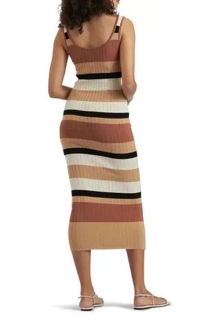 RIPE MATERNITY Sarah Stripe Knit Dress - Amber