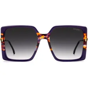 Carrera Eyewear 57mm Rectangular Sunglasses - Violet Gold/dark Grey