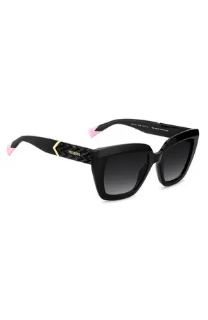 Missoni 52mm Square Sunglasses - Black/dark Grey Sf