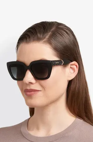 Missoni 52mm Square Sunglasses - Black/dark Grey Sf