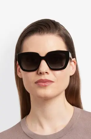Missoni 52mm Square Sunglasses - Black/dark Grey Sf