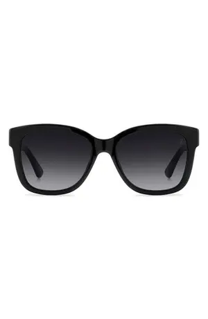 STUART WEITZMAN Gradient Square Full Rim Sunglasses - Black/dark Grey