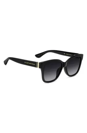 STUART WEITZMAN Gradient Square Full Rim Sunglasses - Black/dark Grey