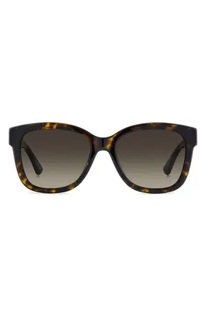 STUART WEITZMAN Gradient Square Full Rim Sunglasses - Havana/brown