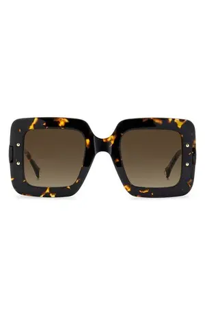 Carolina Herrera 50mm Square Sunglasses - Havana/brown