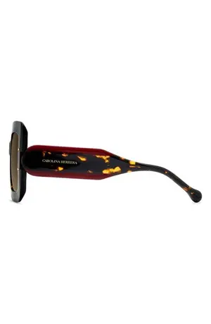 Carolina Herrera 50mm Square Sunglasses - Havana/brown