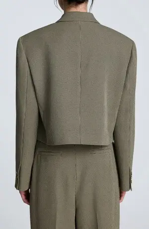 KENNETH COLE Crop Boyfriend Suit Jacket