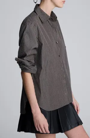 KENNETH COLE Cotton Boyfriend Shirt