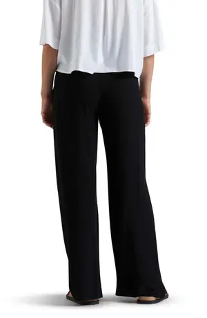 RIPE MATERNITY Shirred Waistband Pants - Black
