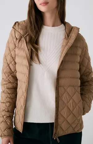 LOLE Packable Insulated Hooded Jacket - Dune