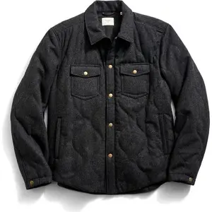 Billy Reid Wool-blend Quilted Shirt Jacket