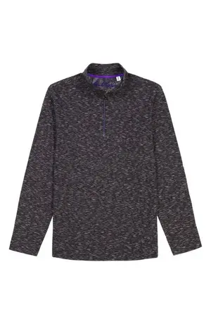 Robert Graham Matson Space Dye Quarter Zip Top
