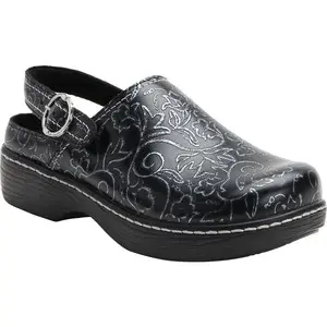 ALEGRIA BY PG LITE Olie Slingback Clog - Embroider Me Pewter