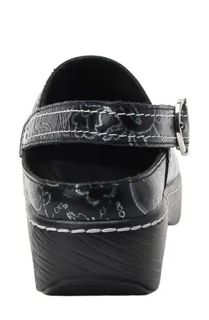 ALEGRIA BY PG LITE Olie Slingback Clog - Embroider Me Pewter