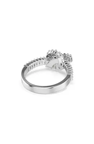 SWAROVSKI Matrix Knot Ring - Rhodium/white