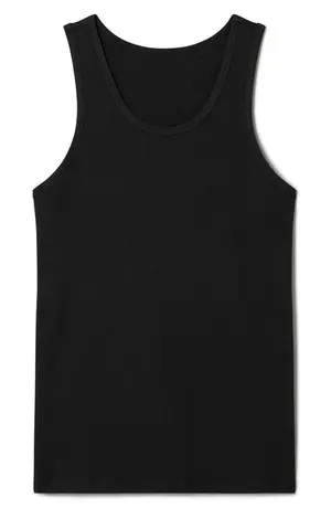Tommy John Cool Stretch Cotton Tank Tops 3-pack - Black