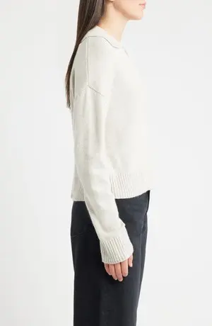 Bella Dahl Johnny Collar Pullover Sweater - Heather Moon