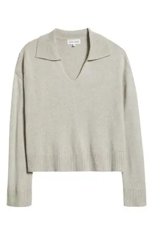 Bella Dahl Johnny Collar Pullover Sweater - Heather Moon