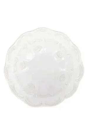 VIETRI Incanto Lace Medium Round Bowl - White