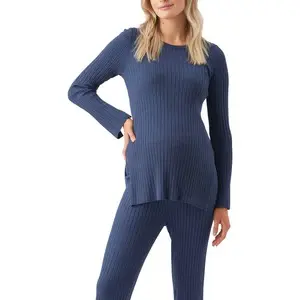 RIPE MATERNITY Stella Rib Nursing Knit - French Navy