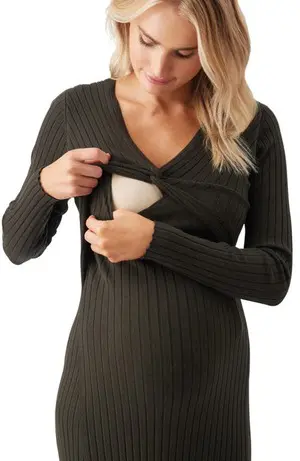 RIPE MATERNITY Remi Knit Nursing Dress