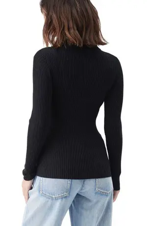 RIPE MATERNITY Lift Up Nursing Knit Top - Black