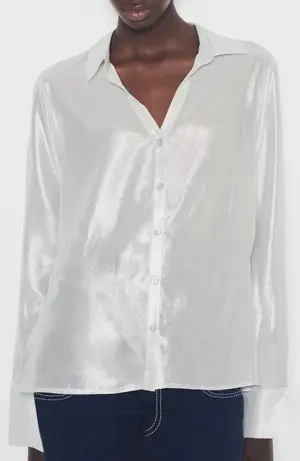AS By DF Frosted Silk Blouse