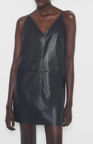 AS By DF Ryder Upcycled Leather Mini Dress