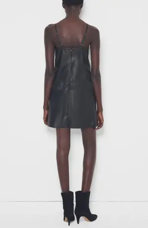 AS By DF Ryder Upcycled Leather Mini Dress