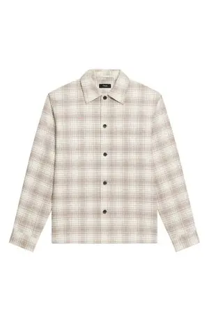 Theory Textured Cotton Button-up Shirt