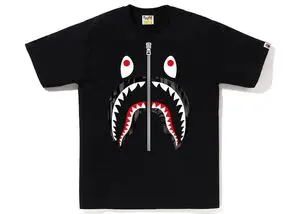 A BATHING APE Speed Racer Big Shark Tee Shirt - Black Black