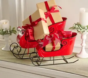 VALERIE PARR HILL As Is Set Of 2 Metal Sleighs Valerie - One-color