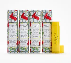 BEEKMAN 1802 Pistachio Cherry Lip Balm Quad - One-color