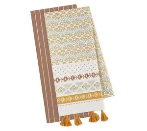 DESIGN IMPORTS Set/2 Golden Hour Kitchen Towels - One-color