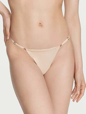 Victoria's Secret Love Cloud Smooth Adjustable Thong Panty - Beige