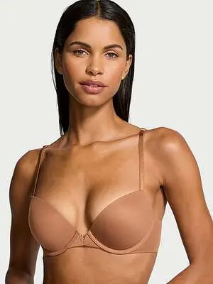 Victoria's Secret Love Cloud Push-up Plunge Bra Brown
