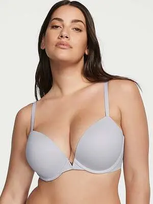 Victoria's Secret Love Cloud Push-up Plunge Bra Grey