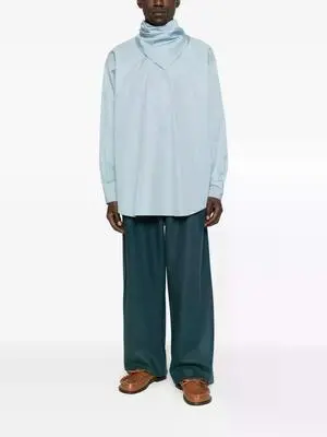 AMI Paris High-neck Shirt - Blue