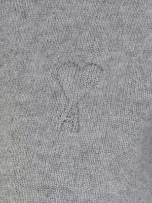 AMI Paris Wool Cardigan - Grey