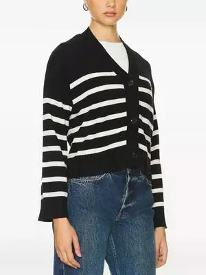 Rails Striped Button Cardigan