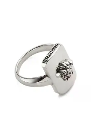 Versace Medusa Signet Ring - Silver